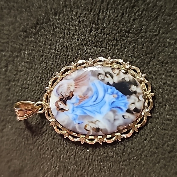 14k | Jewelry | 4k Angel Of God Prayer Pendant Michael Anthony | Poshmark
